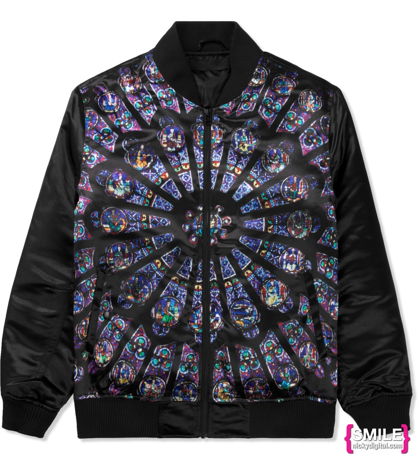 Stained Glass Bomber Jacket by Black Scale